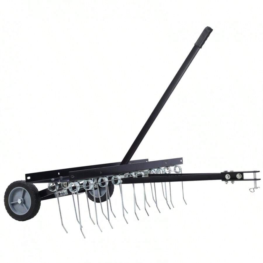 40-Inch Lawn Sweeper Tow Behind Dethatcher, Landscape Rake, Lawn ...