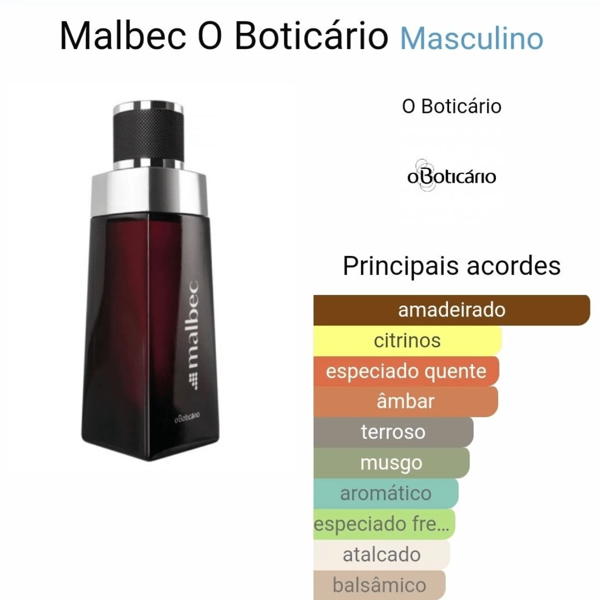 Perfume Malbec Tradicional 100 ml - Elegância e Sofisticação Masculina ...