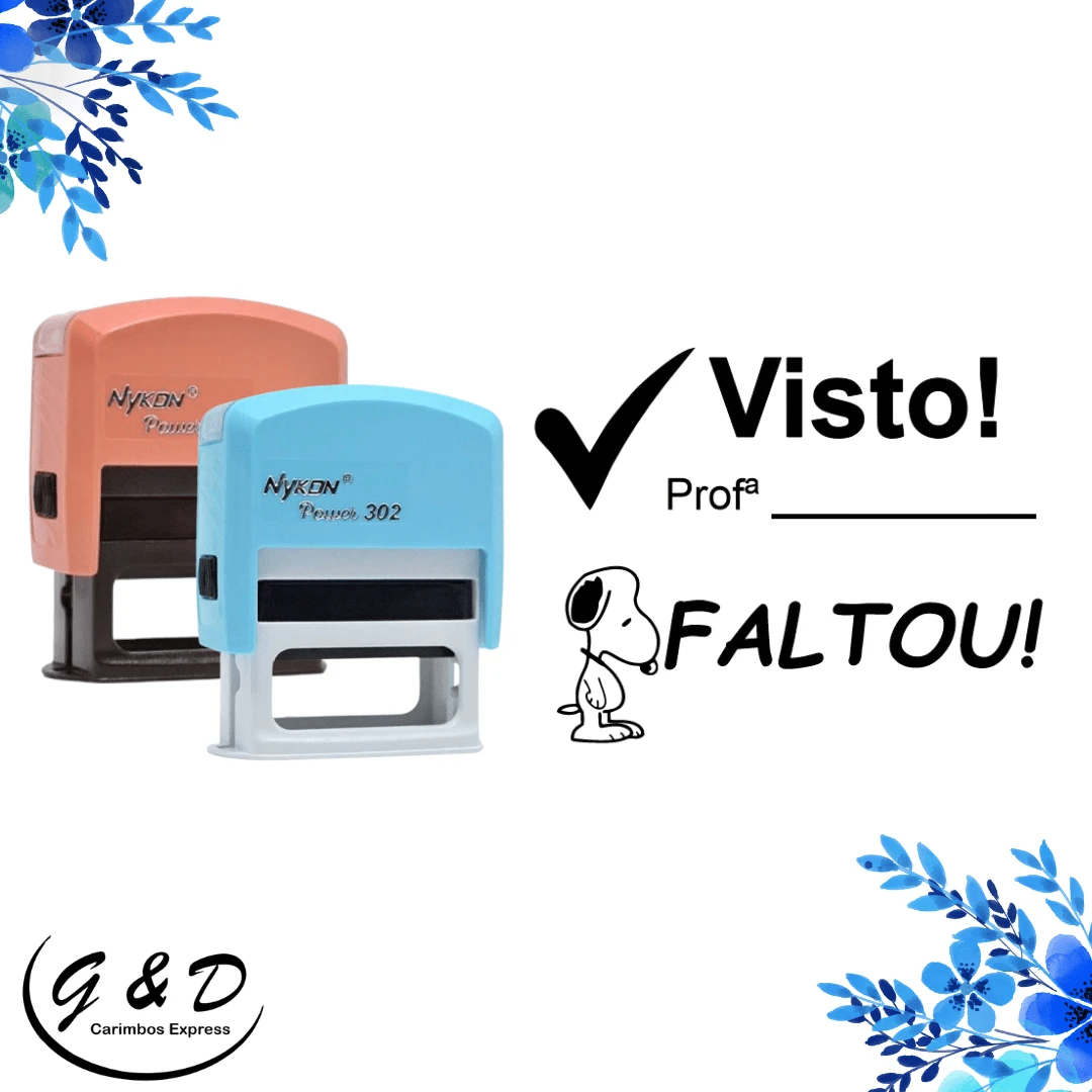 Kit 2 Personalized Stamps For Teachers Nykon 302 | SHEIN USA