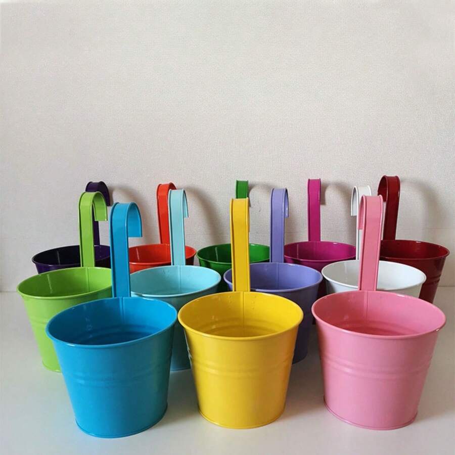1, 5, Factory Garden Iron Bucket Balcony Hanging Detachable Hook ...