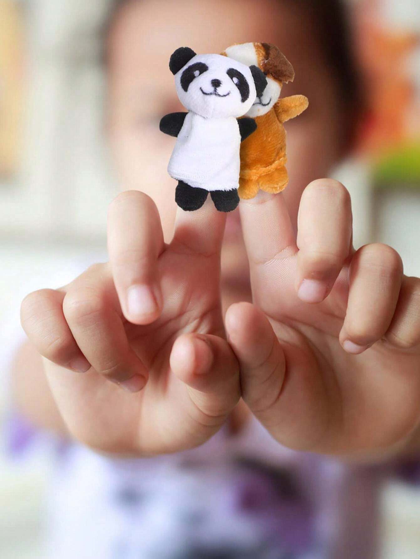 10-Piece Animal Finger Puppets Set, Cute Animals Plush Dolls - Perfect ...