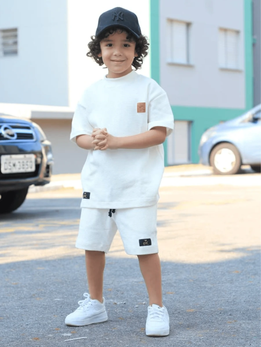 Conjunto Infantil Menino Bloguerinho Camiseta e Bermuda Linha Top ...