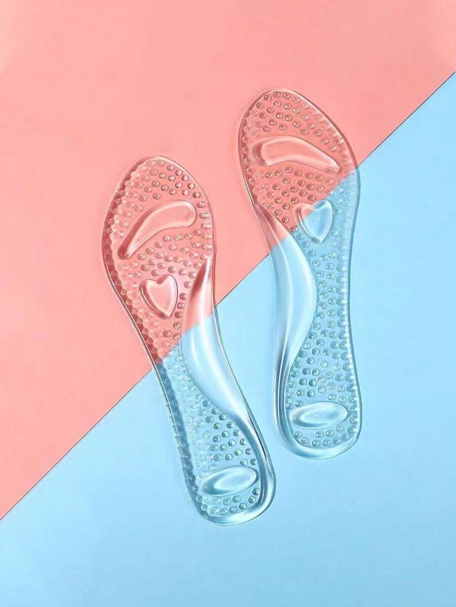 1 Pair Of Women's Silicone Insole For High Heels, Arch Support, Non ...