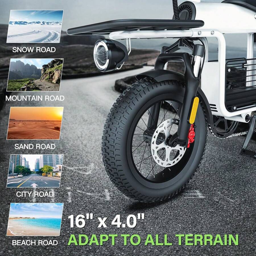 Up To 28MPH Fast Electric Bikes For Adults With 7-Speed Range 70+Miles ...