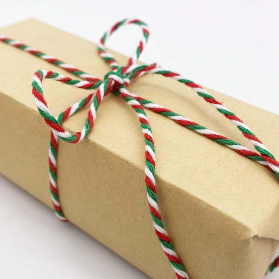 1 Roll Twine Green Red And White Baker String 2mm Thick 328 Feet Twine ...