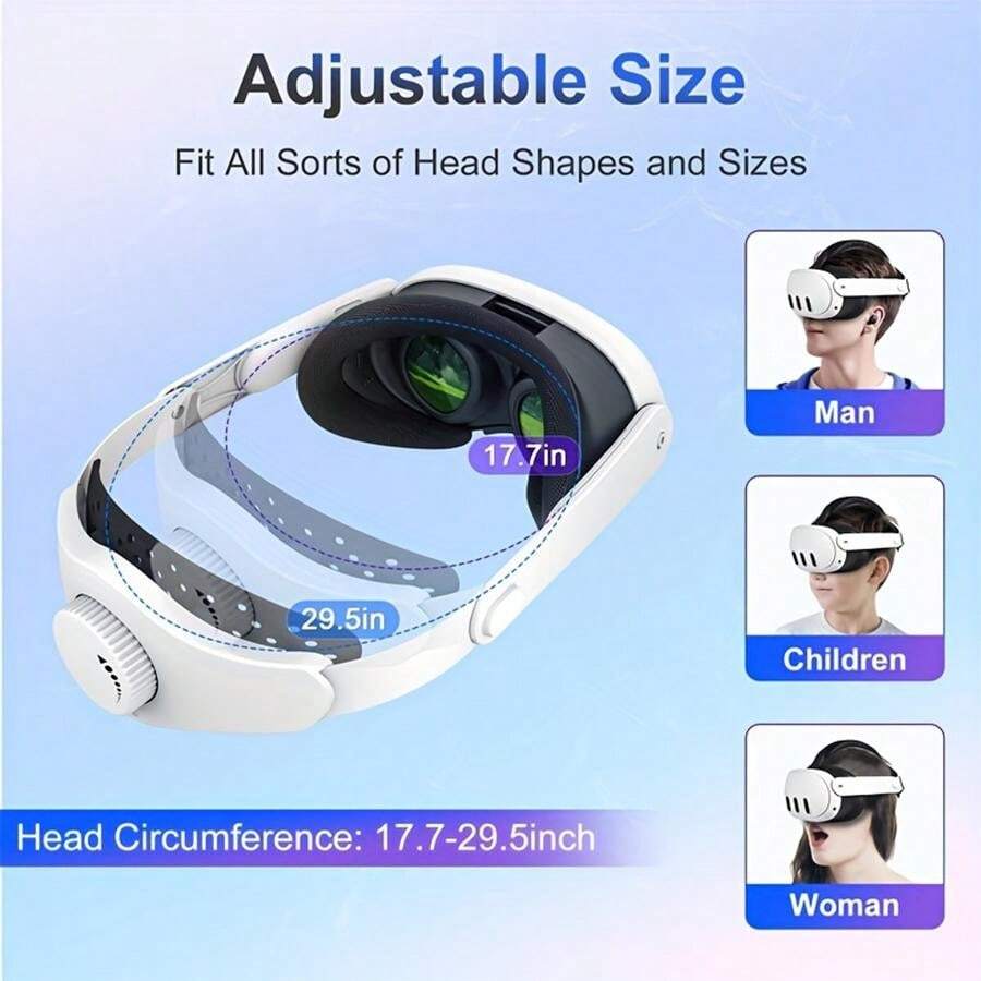 Adjustable Head Strap Replacement For Meta Quest 3S VR Headset ...