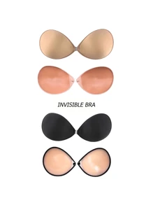 1 Pair Of Women's Push-Up Adhesive Bras, Safe Biological Glue, Will Not ...