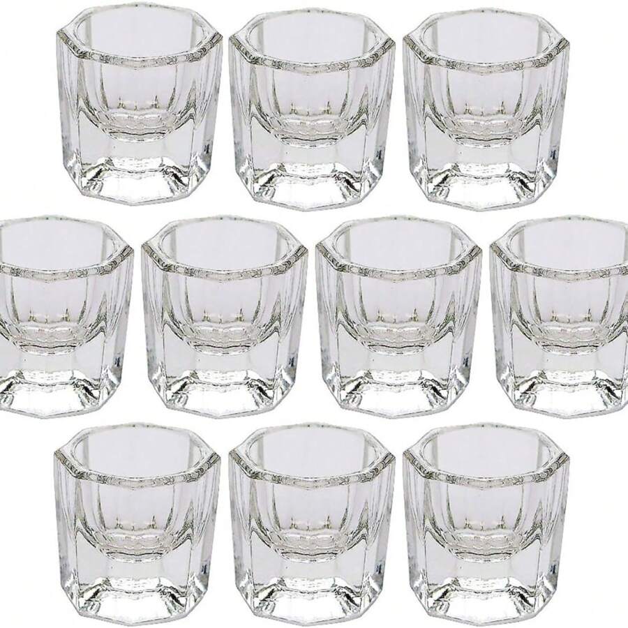 10 Set Crystal Extension Nail Glass Acrylic Nail Liquid Powder ...