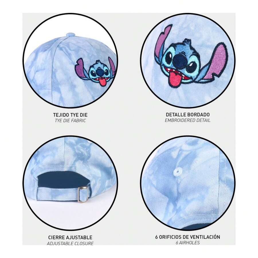 Lilo Y Stitch Moderne und verstellbare, geschwungene Schirmmütze in ...