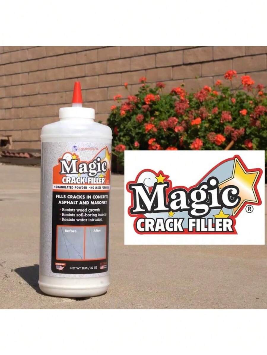 Concrete Magic Crack Filler 2 Lb. Bottle - Ultimate Solution For ...