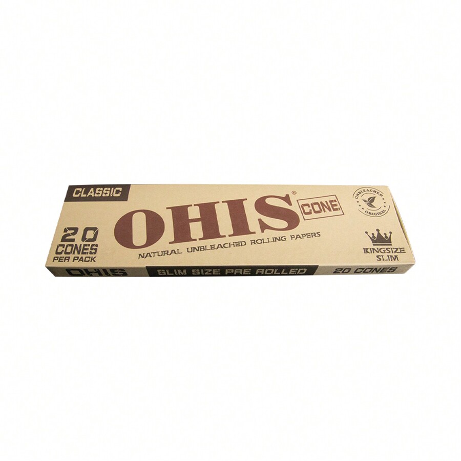 OHIS A Box Of OHIS Cone Cigarette Papers, 3.3 Inch Cigarette Rolls With ...