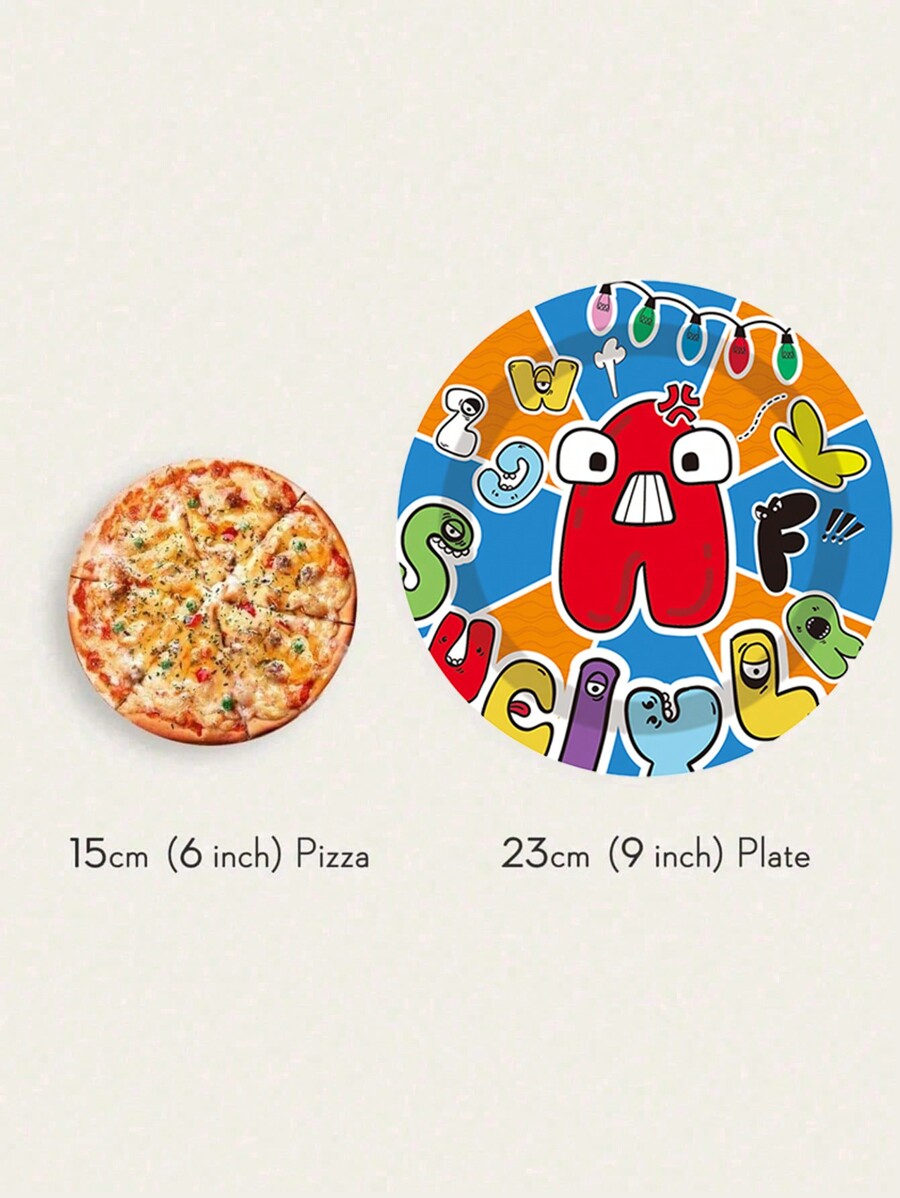 68pcs Set Made Of Materials, Includes Disposable Paper Plates, Letter ...