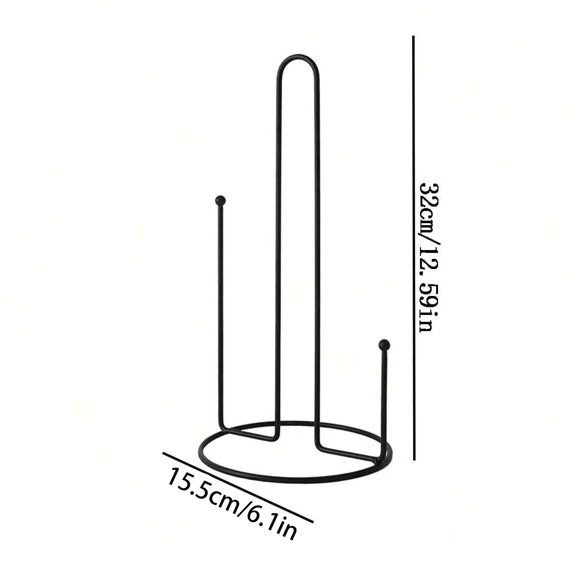 Kitchen Upright Tissue Rack, Black And White Household Dining Table ...