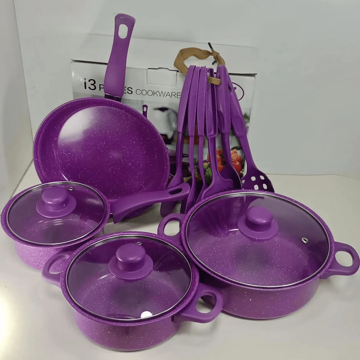 Stainless Steel Frying Pan Set, 13 Piece Cookware Set | SHEIN USA