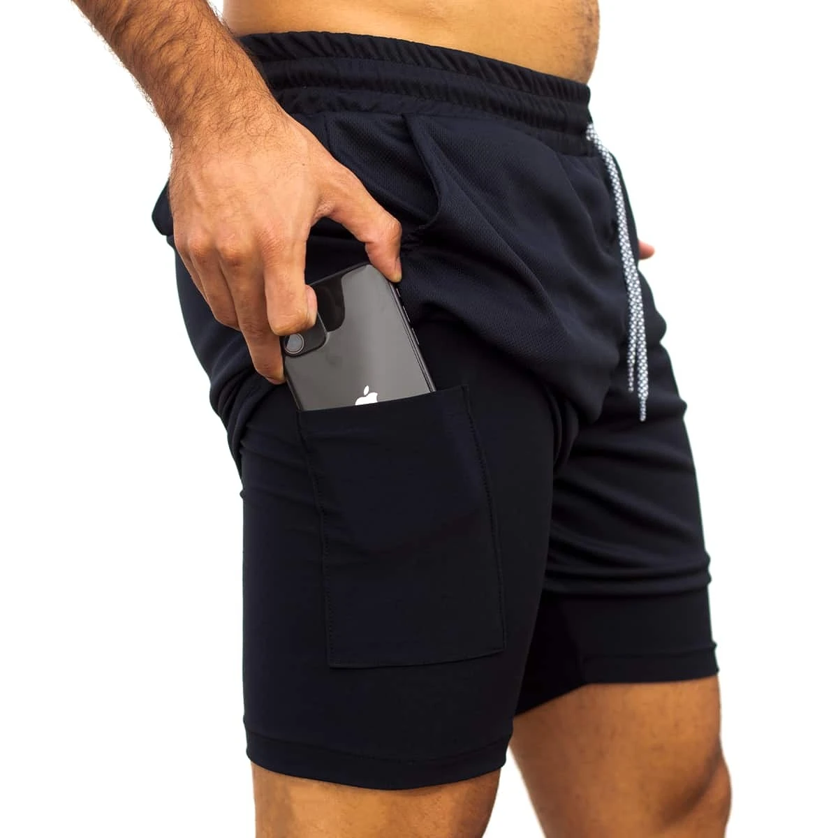 Men's Dry Fit 2 In 1 Compression Shorts Guts Horror Symbol Brand ...