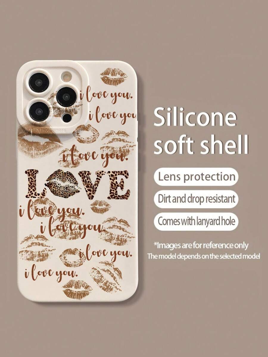 Animal Leopard Lip Print Colorful Painted Anti-Drop Thick Phone Case ...