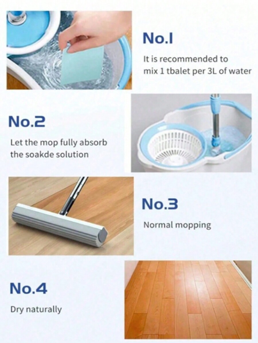 Floor Cleansing Tablets For Home Use, Specialized For Mopping, Suitable ...