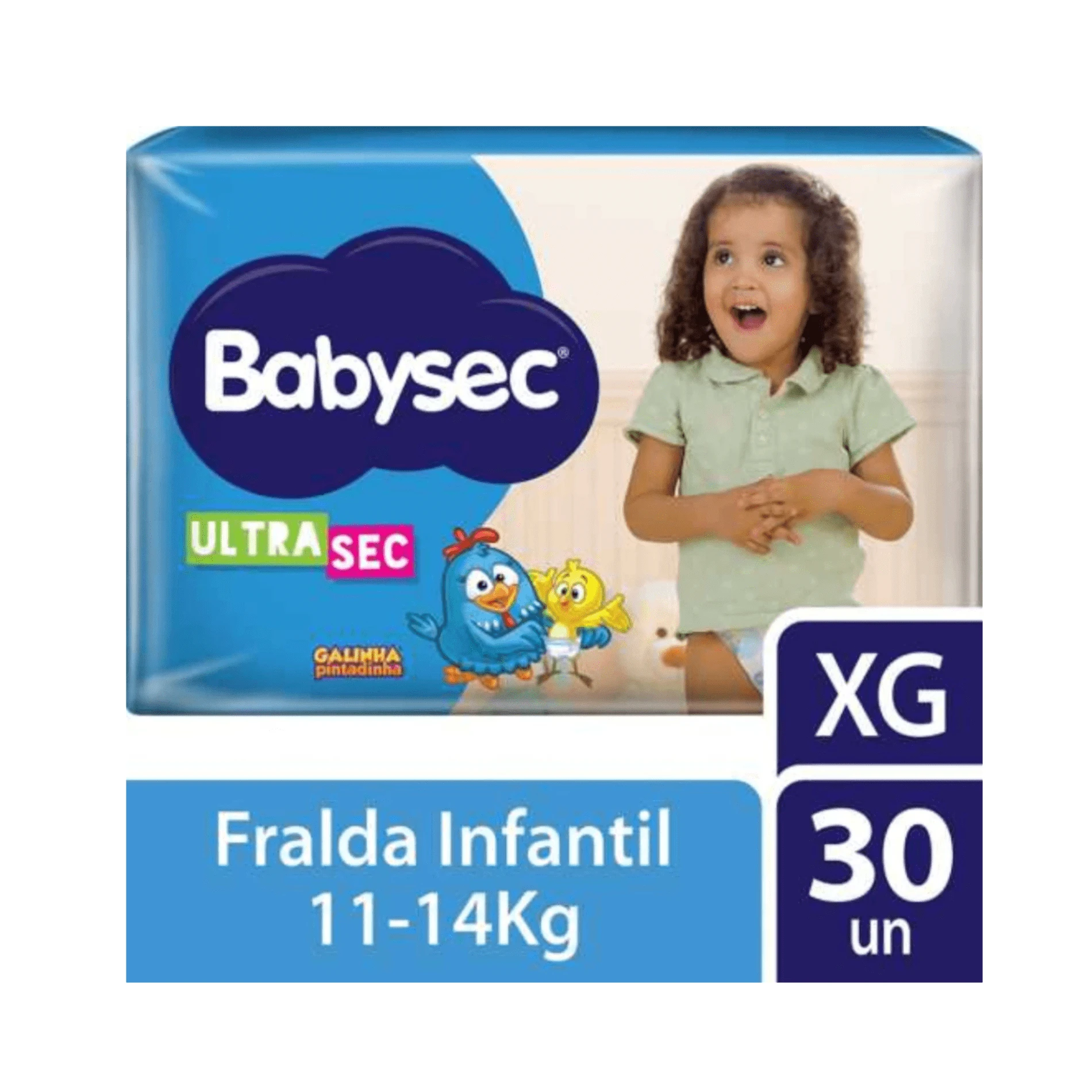 Kit 6 Packs Of BabySec Galinha Pintadinha Mega Ultra Dry Diapers | Moda ...