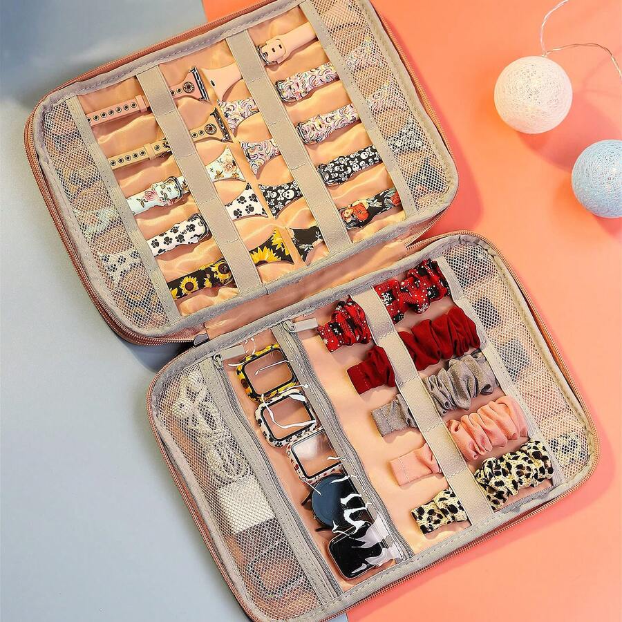 Watch Band Storage Case Holds 35 Watch Straps Travel Organizer Bag ...