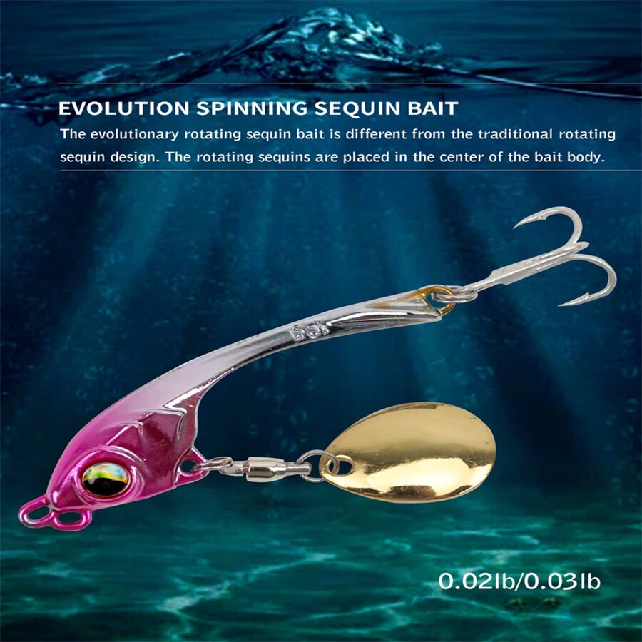 Topline Tackle Metal Shiny Spoon Lure Fishing Bait Set - Vibration Metal Fish Bait For Shore ...