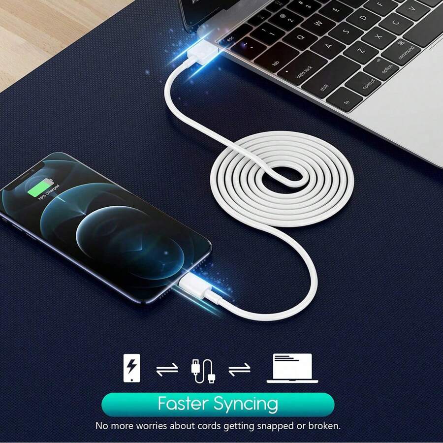 Apple MFi Certified Charger Cable, 3/6/10FT USB-A To Lightning Charging ...