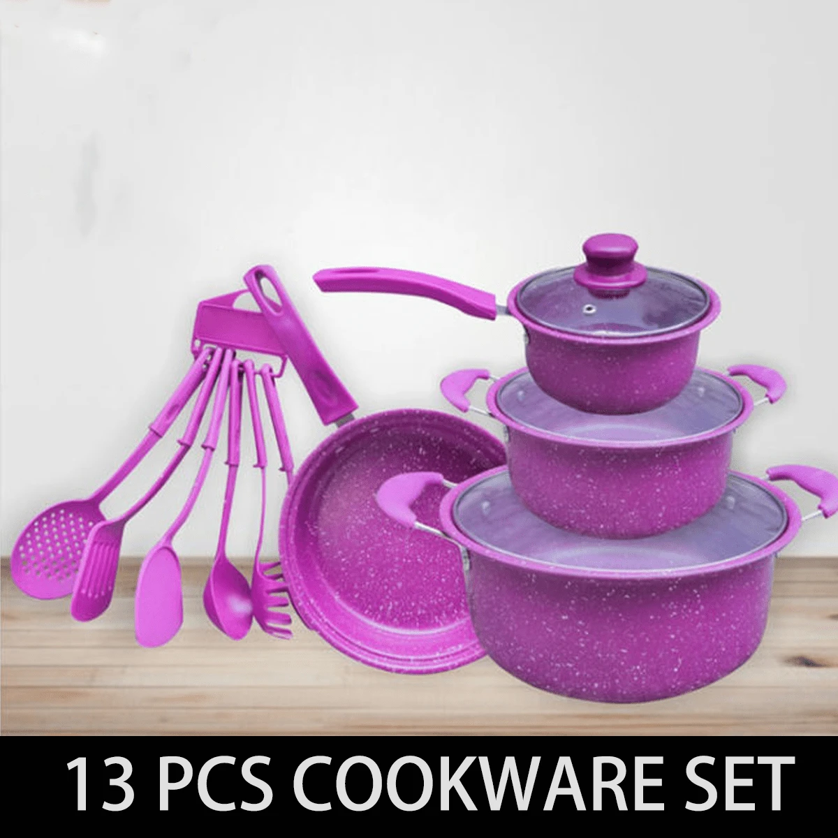 Stainless Steel Frying Pan Set, 13 Piece Cookware Set | SHEIN USA