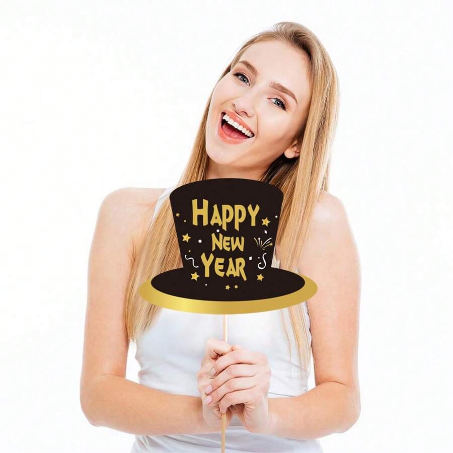 2025 New Year Decorations Photo Booth Props , 2025 New Year's Eve Party ...