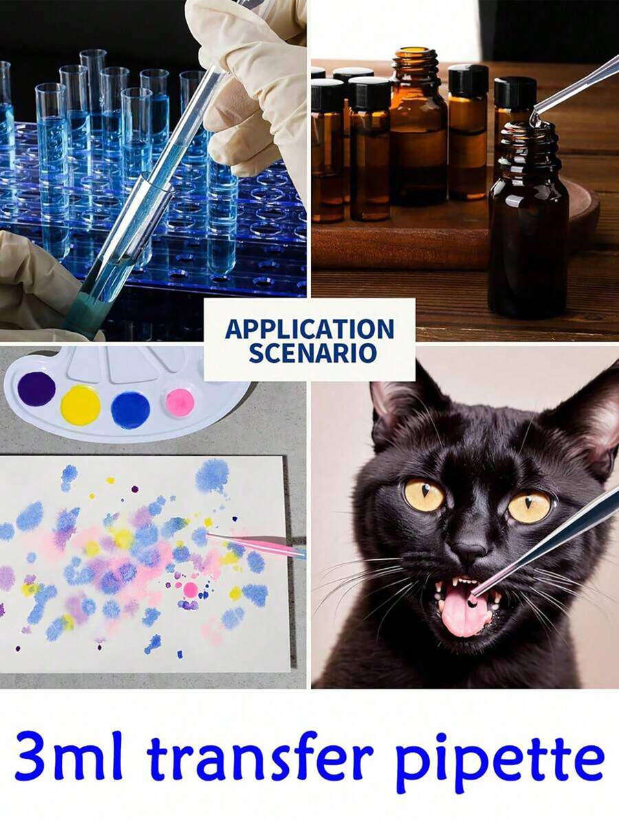 Black Friday 20 Pcs 3 Ml Plastic Pipettes, Graduated, Disposable ...