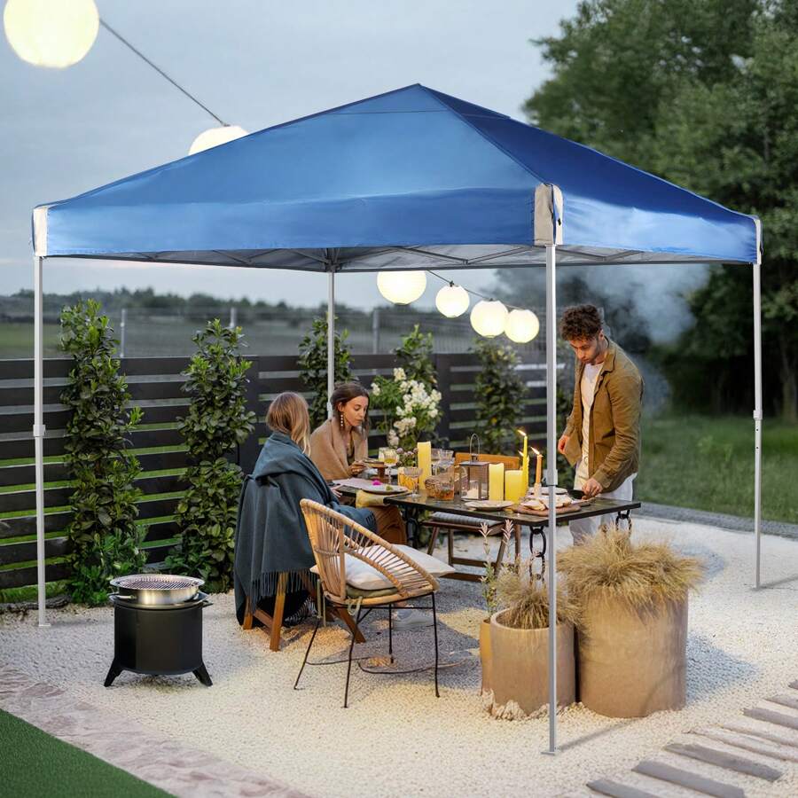 Aoodor 10 X10 Ft. Pop Up Canopy Tent With Roller Bag, Portable Instant ...