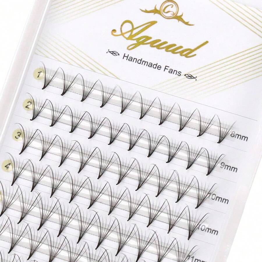 12 hileras de extensiones de pestañas individuales pre-montadas con ...