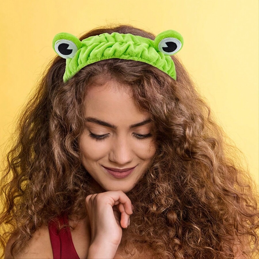 3pcs Funny Frog Headband, Makeup Headband,Head Wear Water Absorbent ...