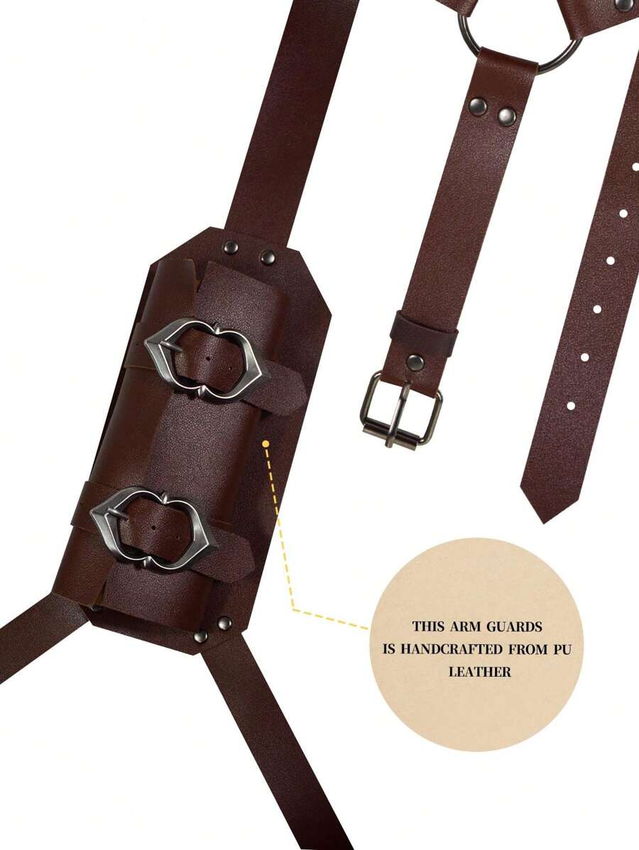 Frog per spada da cavaliere medievale in pelle, rifinita con cinturino ...