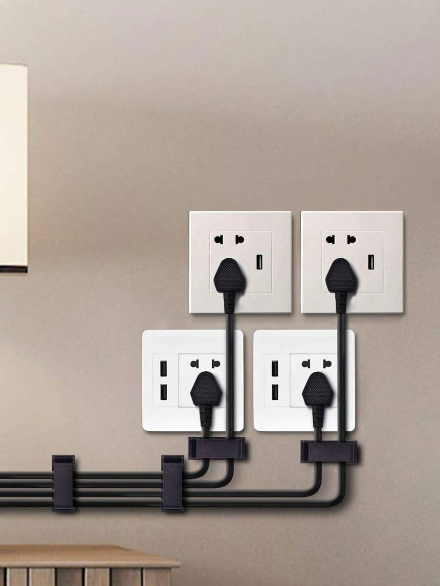 Self-Adhesive Cable Management Clips, Fits HDMI, Ethernet, Power Cords ...