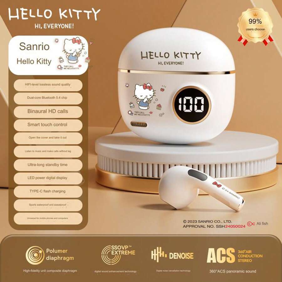 Sanrio Hello Kitty M41 TWS Wireless Earphones My Melody Intelligent ...