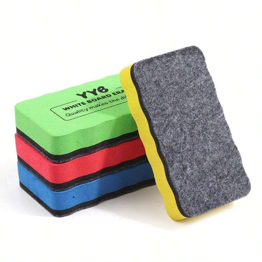 4pcs/Set White Board Erasers, Solid Color White Board Erasers, Children Drawing Whiteboard ...