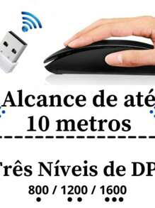 2.4Ghz Wireless Mouse For Notebook Mouse Scroll Ergonomical Battery ...