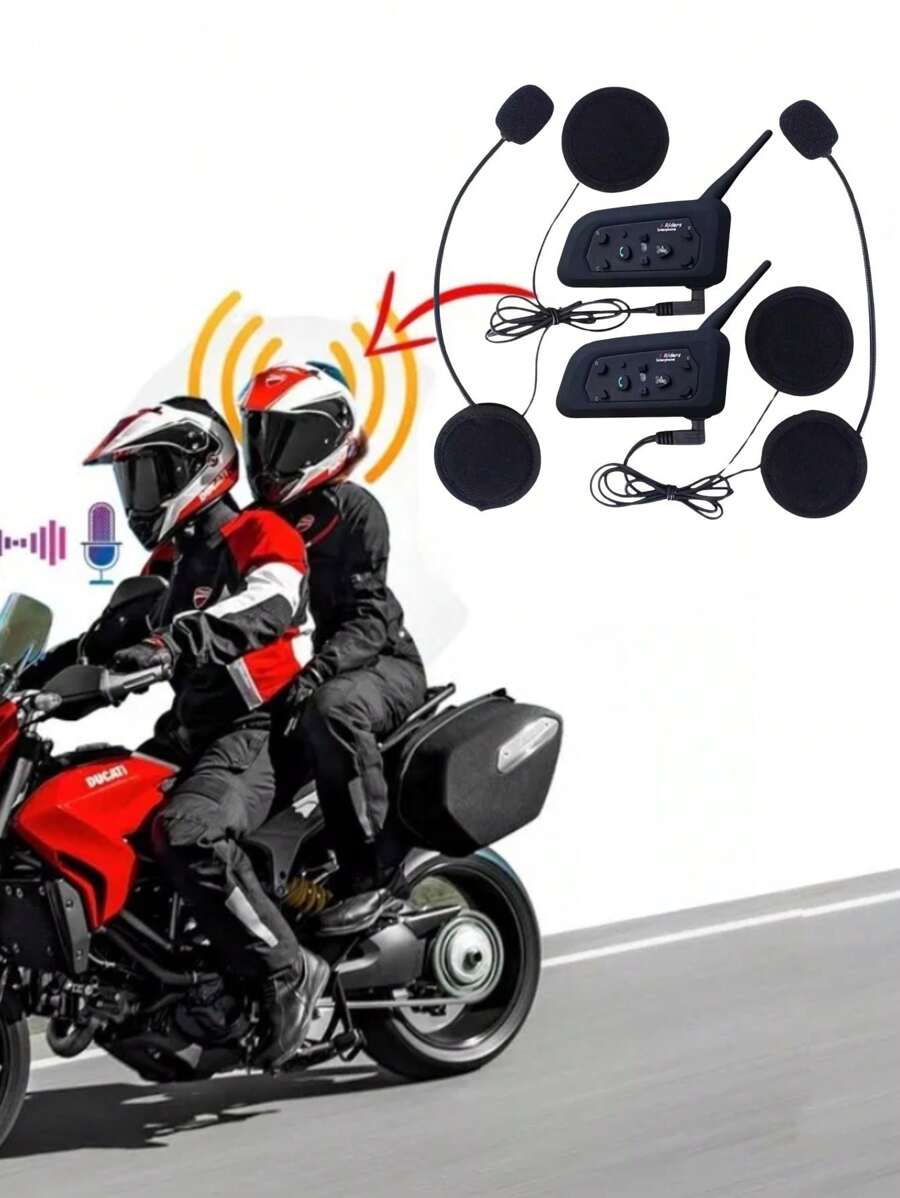 Kit Intercomunicadores Para Capacete De Moto V6 Bmax | SHEIN Brasil