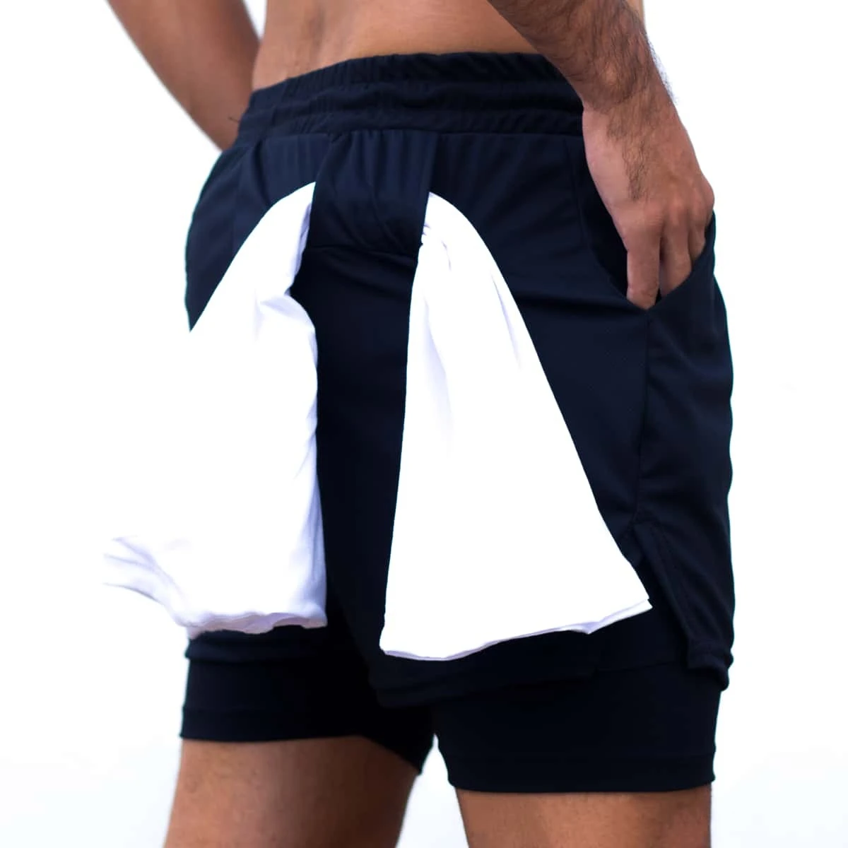 Short Masculino Dry Fit 2 Em 1 Compressão Guts Simbolo Marca Do ...
