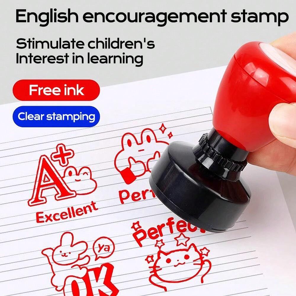 Large English Stamp For Teachers - PASS, Good, Perfect, Encouragement ...