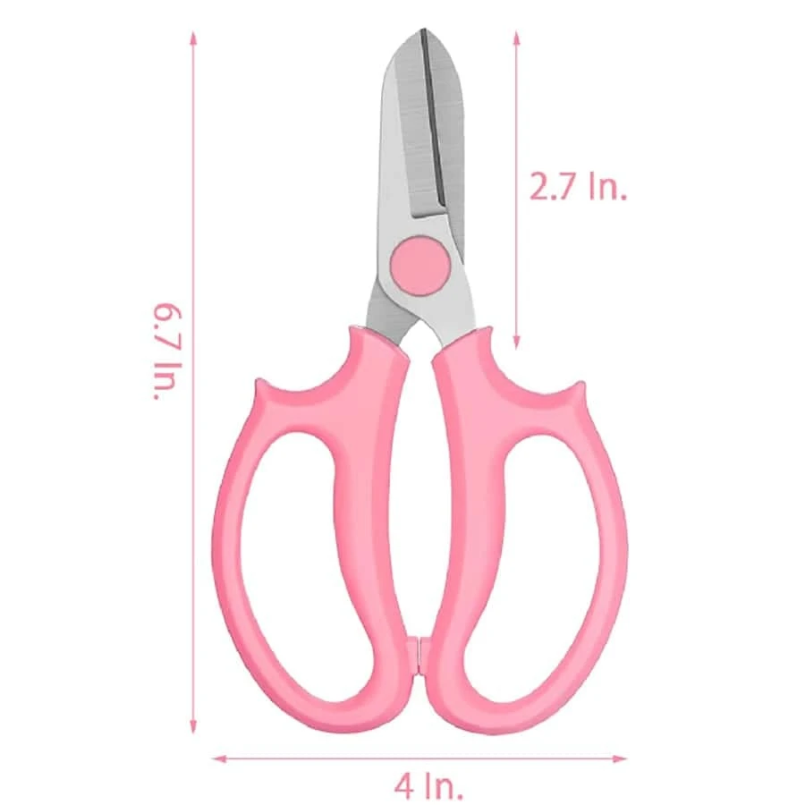 Garden Scissors, 8 Pcs Floral Shears With Comfortable Handles, Pruning ...