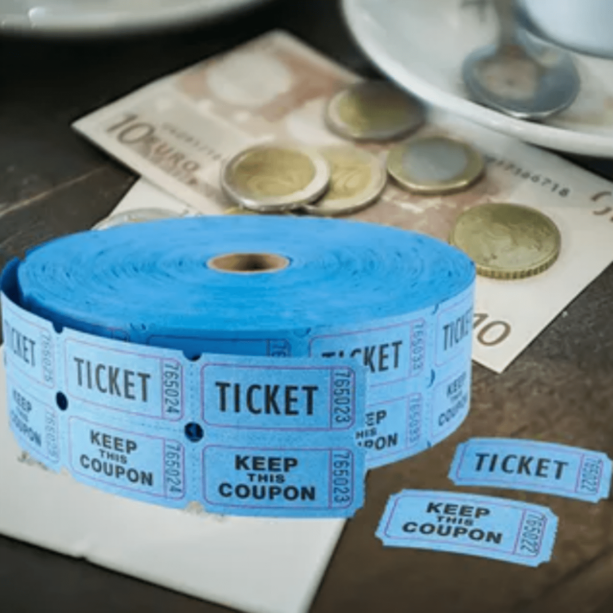 1roll 1000 Raffle Tickets,Blu,Green,Purple (Multiple Color Options ...