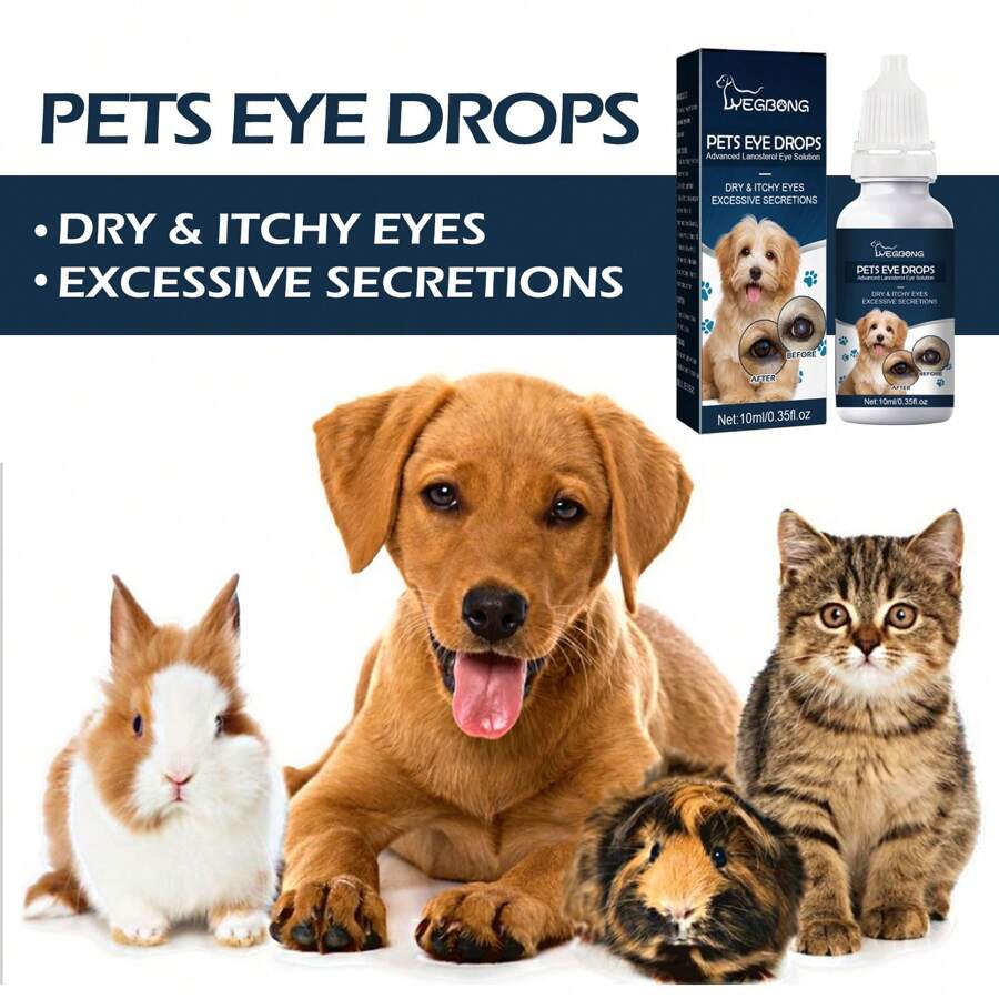 Pet Eye Drops For Cats And Dogs To Remove Tear Stains, Relieve Eye ...