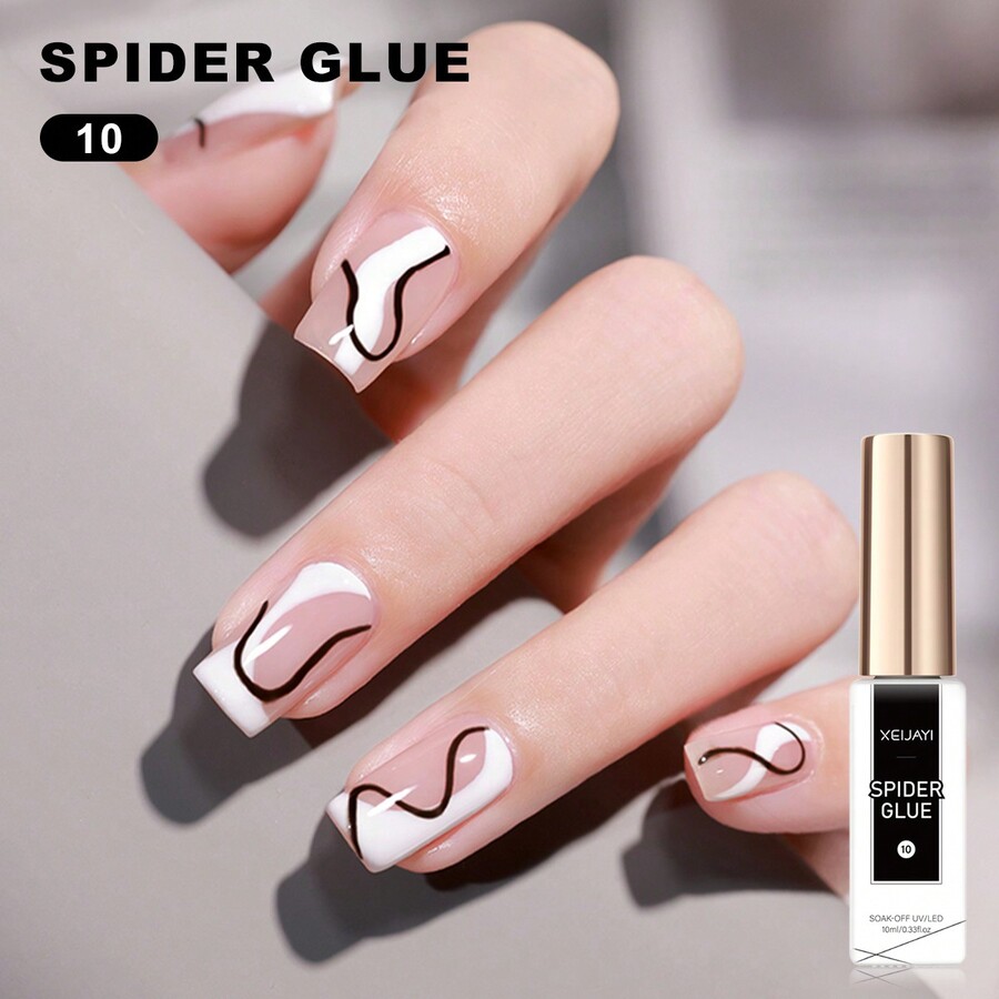 XEIJAYI Spider Wire Gel 10ML Drawing Painting Gel Wire Stripe Wave Nail ...