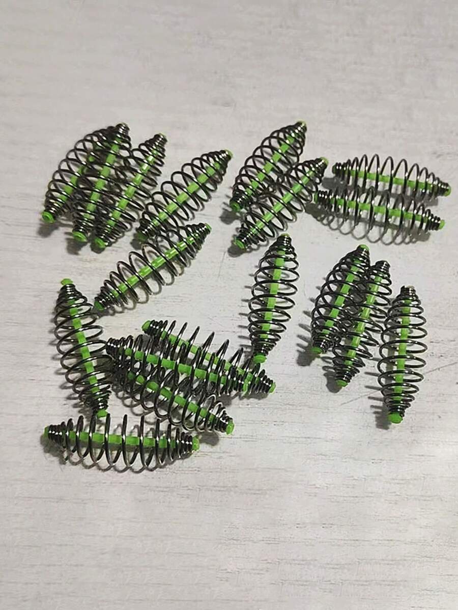 10pcsSpring-Loaded Hook For Carp And Grass Carp Fishing, With Spring ...