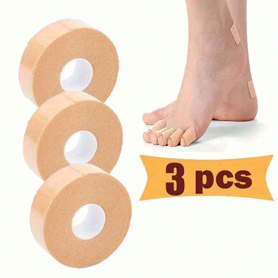 3 Rolls Waterproof Mole Skin Tape, For Blister And Foot Protection ...