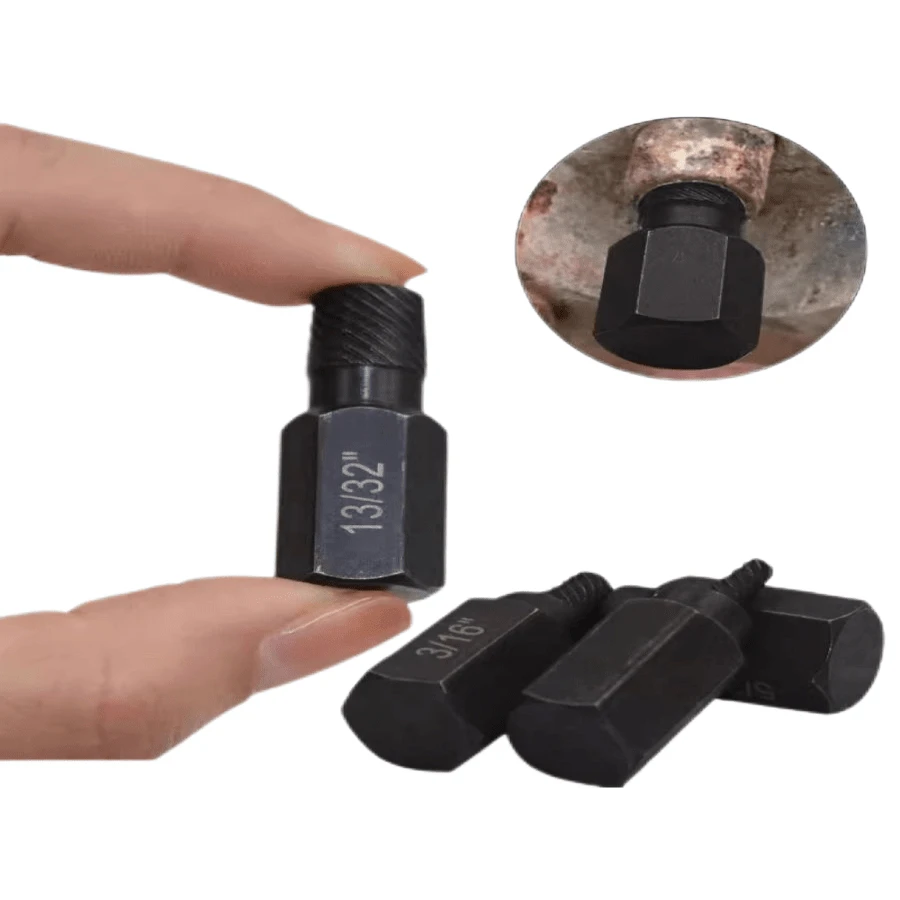Set Of English Hex Screw Extractors For Damaged, Stripped, Or Threaded ...