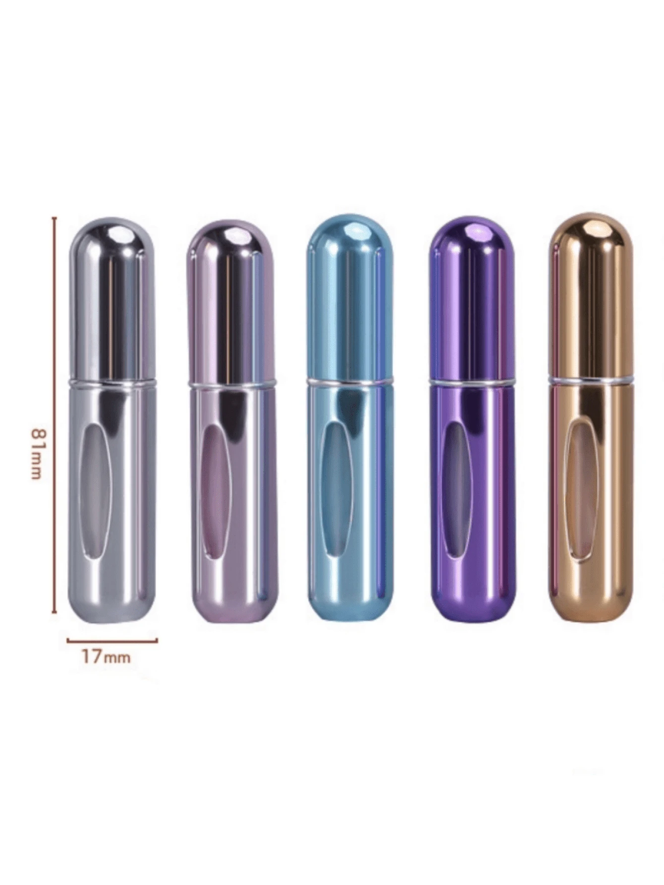 5pcs 5ml Self-Suction Base Rechargeable Refillable Perfume Spray ...