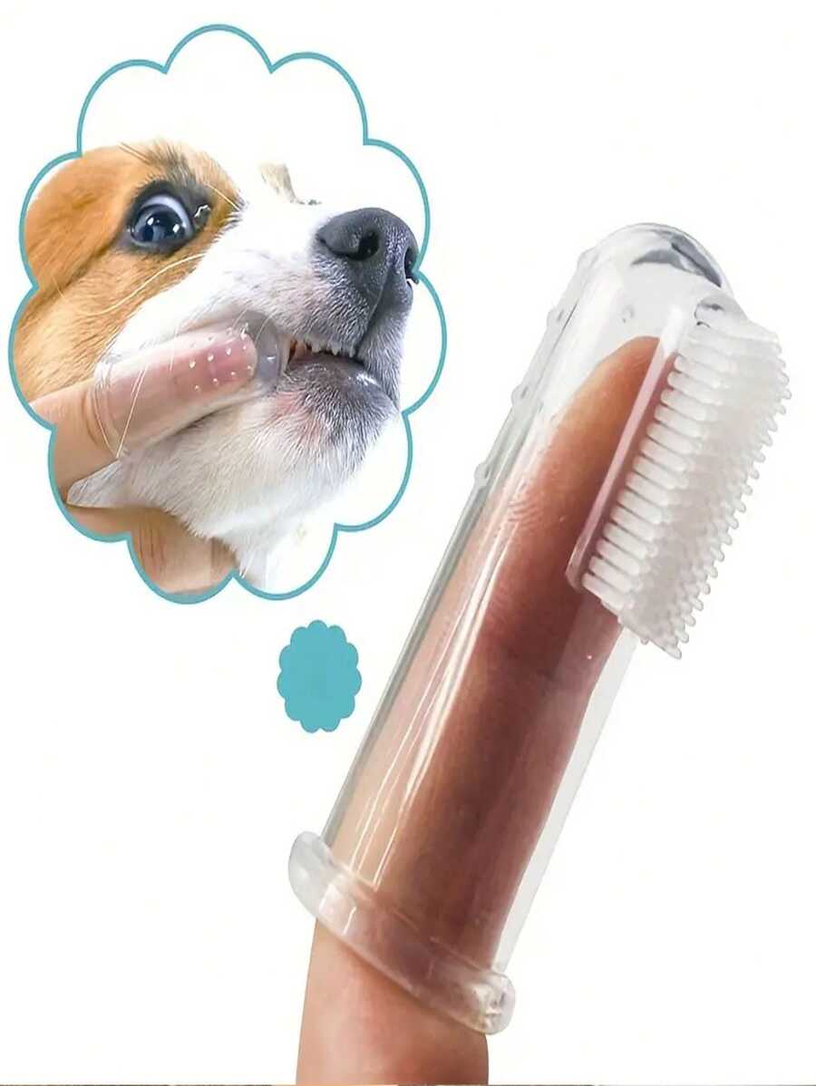 5pcs Dog & Cat Finger Toothbrushes, Mini Dog Finger Toothbrush, Pet ...