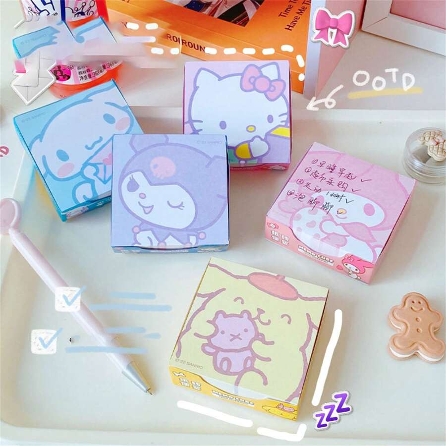 Sanrio Sanrio Cute Cartoon Character Paper Brick Memo Pad, Student ...