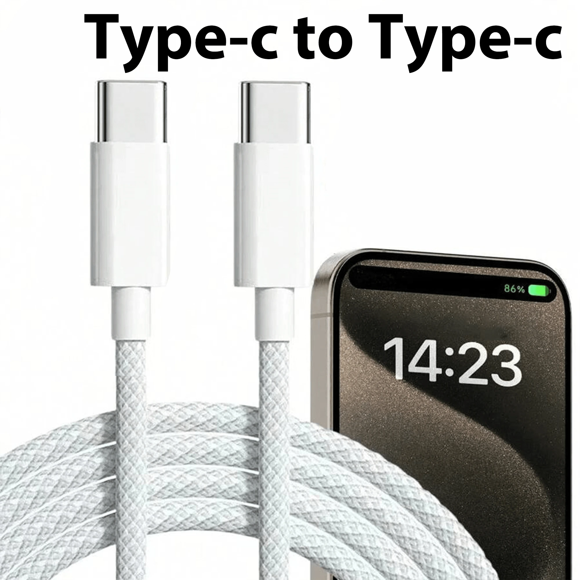 Type C To Type C Multi-Color Fast Charger Cable, High-Speed Charging ...
